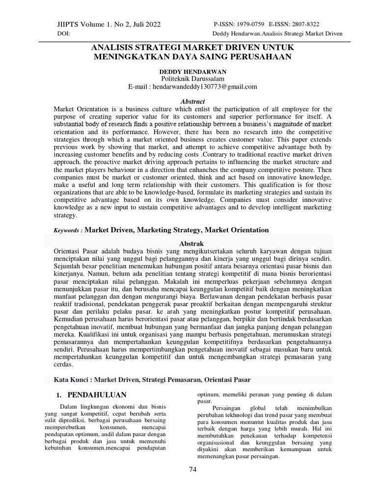 3.+JURNAL+PAK+DEDI.+fix | PDF | Competitive Advantage | Economic Sectors