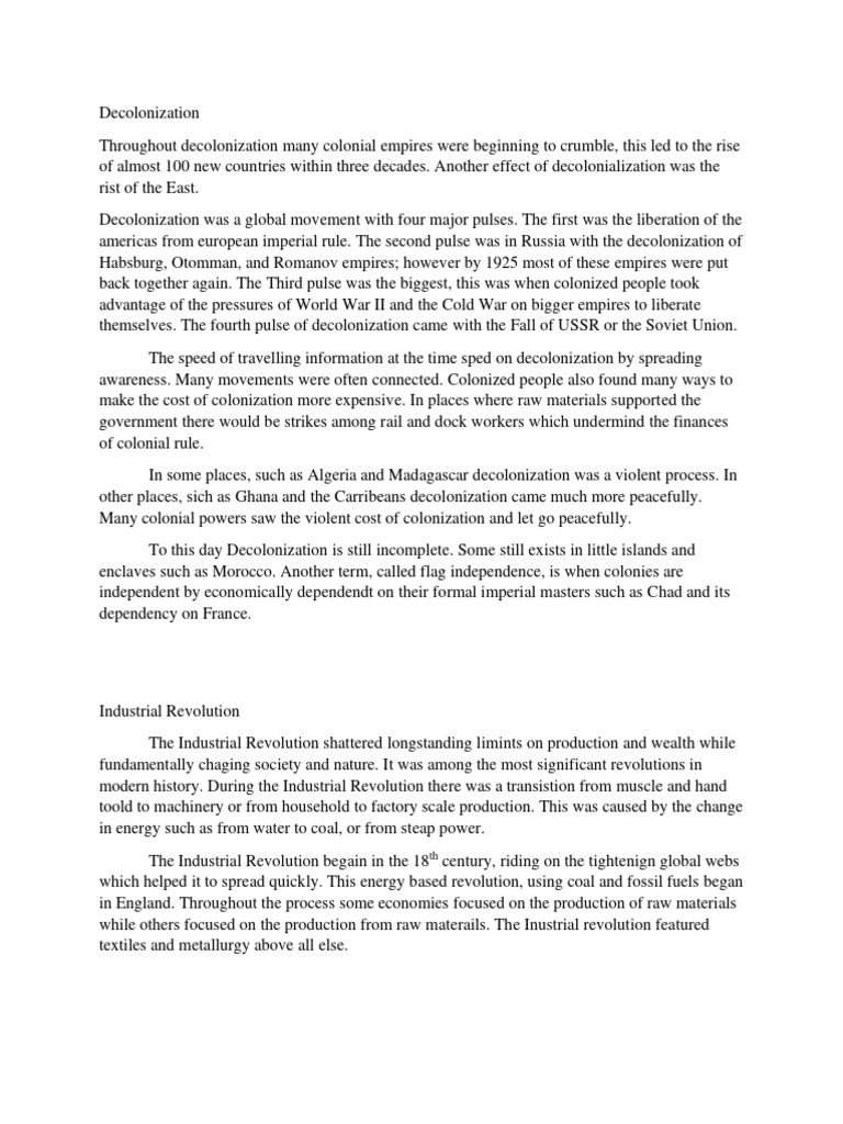 Decolonization | PDF