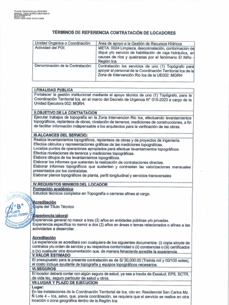 Tdr-Nelson Ernesto Crespo Cespedes | PDF Tdr-Nelson Ernesto Crespo Cespedes | PDF