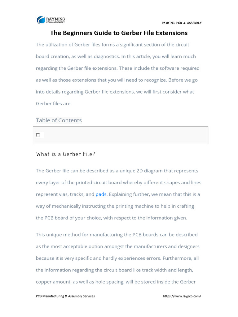 The Beginners Guide To Gerber File Extensions | PDF | Computer Science ...