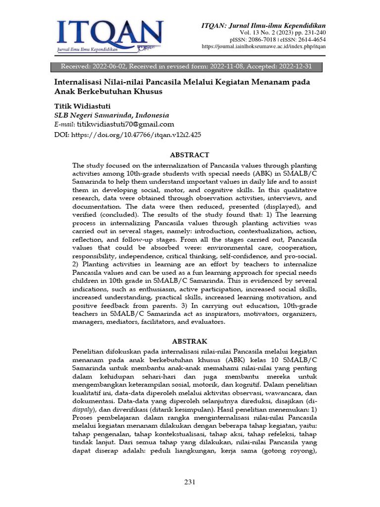 Titik Widiastuti | PDF | Psychological Concepts | Behavioural Sciences