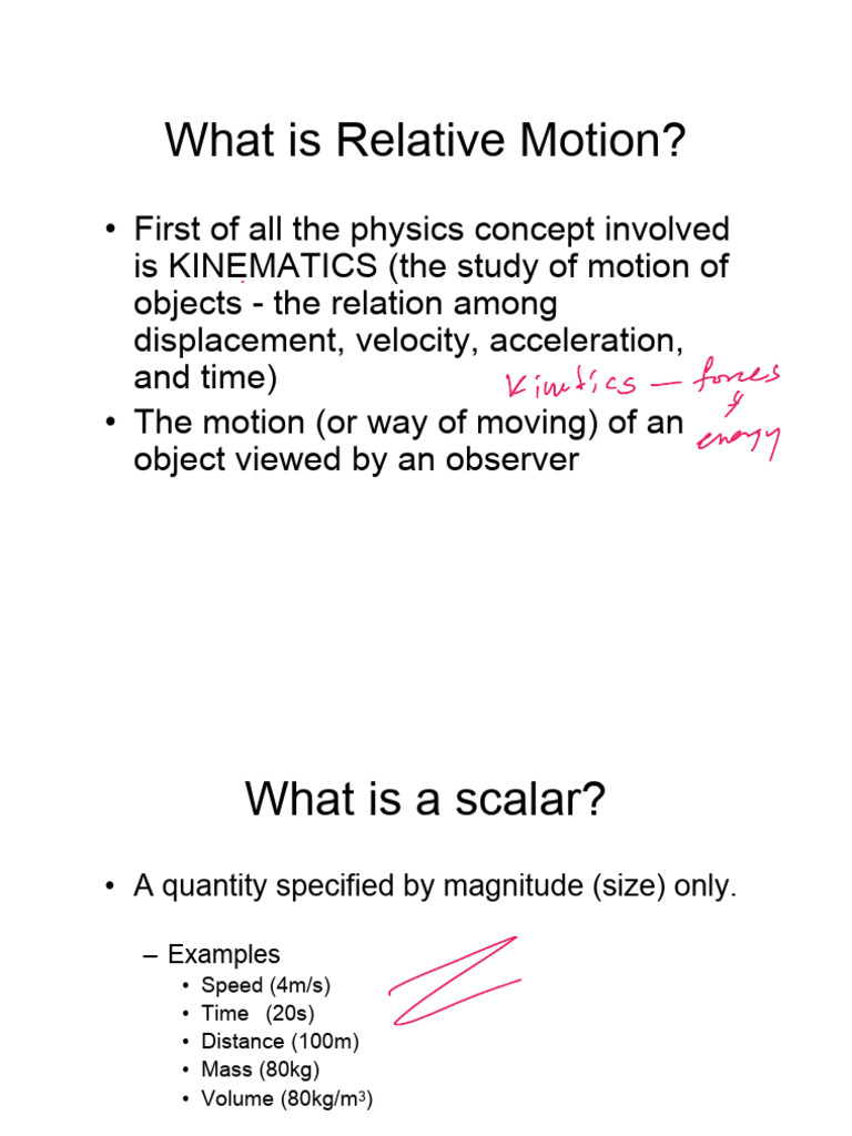 Understanding Relative Motion and Vectors | PDF | Euclidean Vector | Velocity
