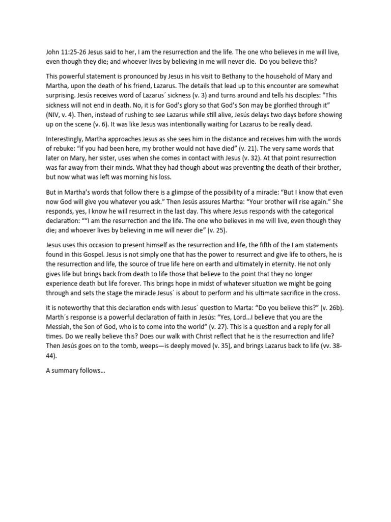 John 11 25 26 Devotional Haggai 2021 Pdf Jesus Lazarus Of Bethany