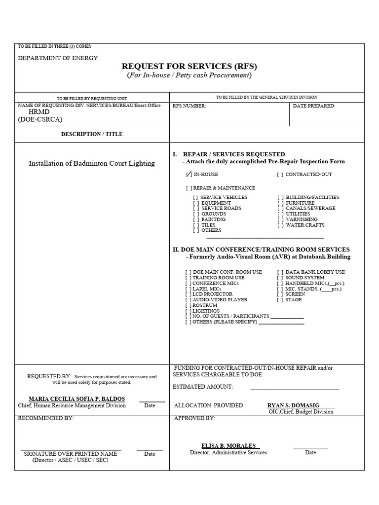 RFS Template Badminton Court Lighting | PDF