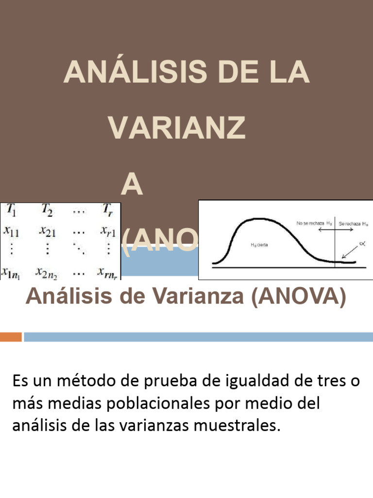 ANOVA | PDF | Análisis de variación | Probabilidades y estadísticas