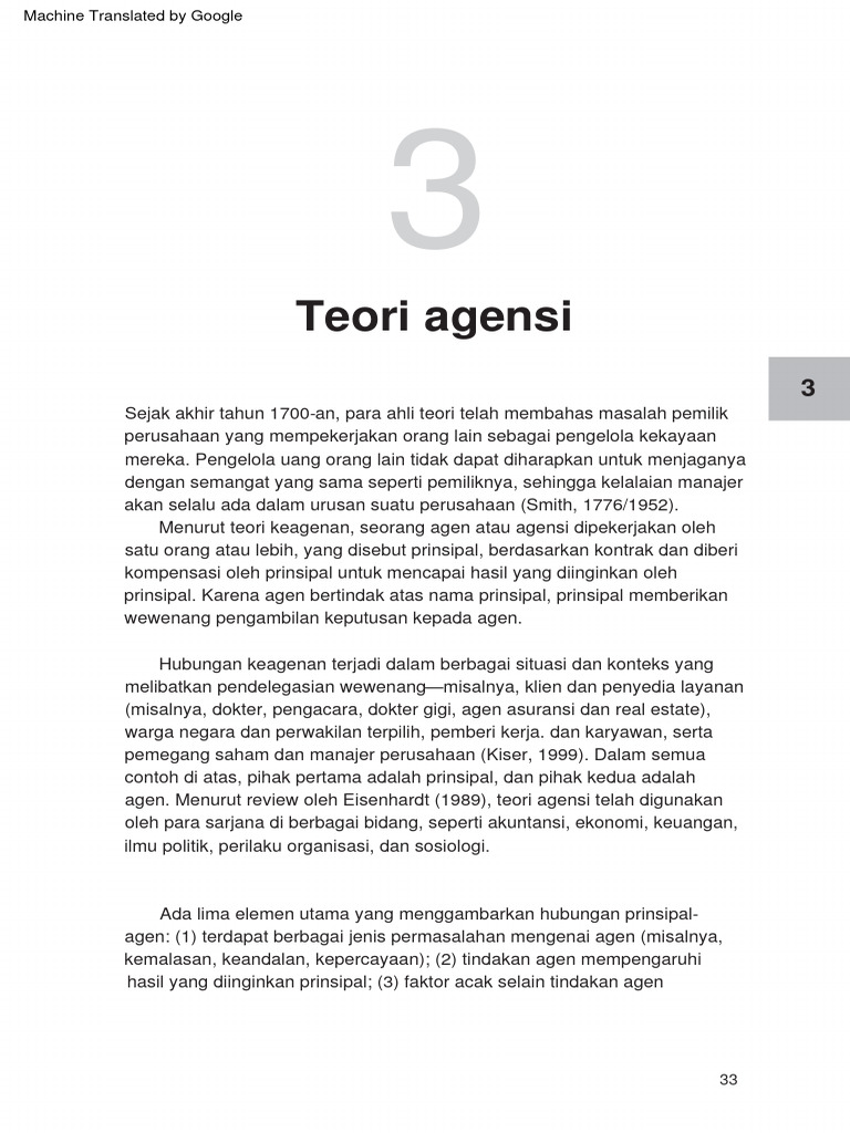 Teori Agensi | PDF