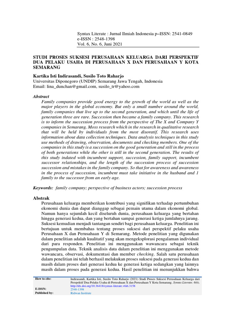 Suksesi Di Semarang Pdf