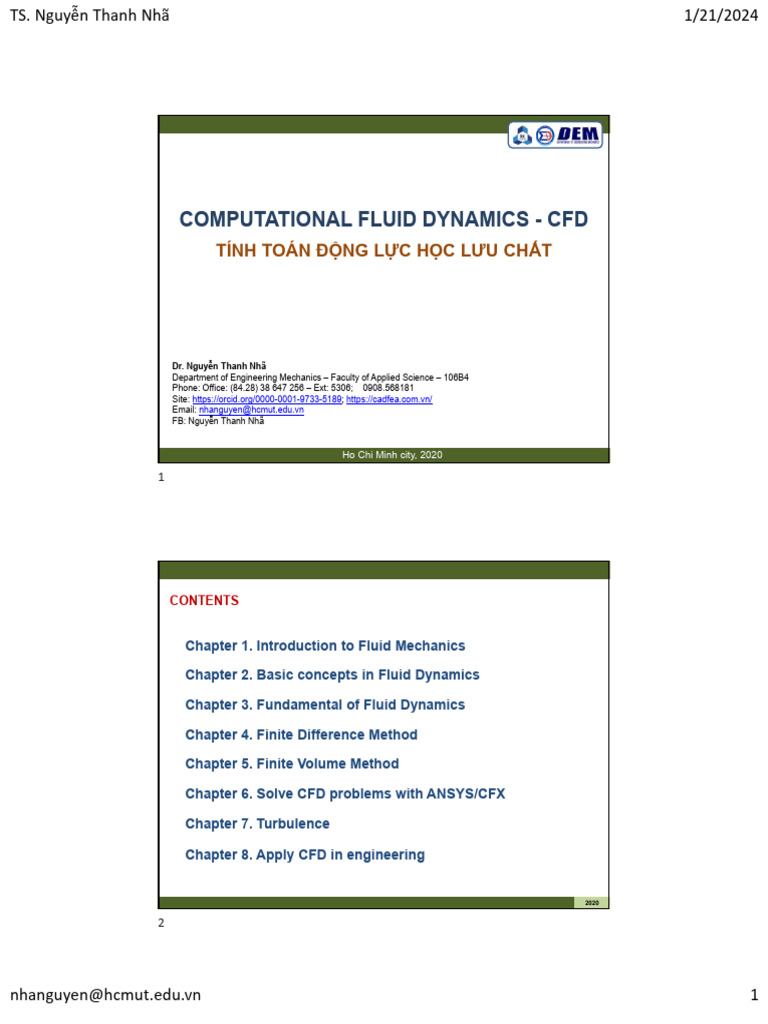 CFD EM C4 FiniteDifferenceMethod | PDF | Computational Fluid Dynamics | Finite Difference