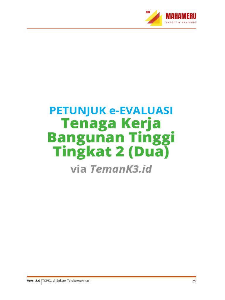 Panduan Menggunakan Teman K3 | PDF