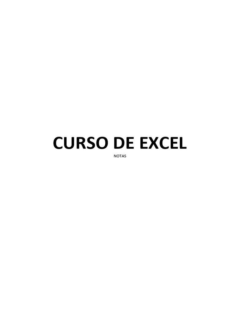 Curso De Excel Descargar Gratis Pdf Microsoft Excel Función Matemáticas 