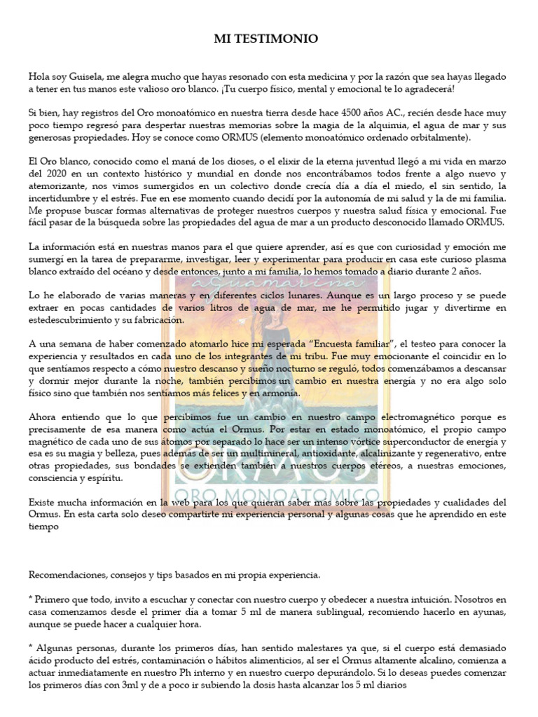 Mi Testimonio | PDF | Las emociones