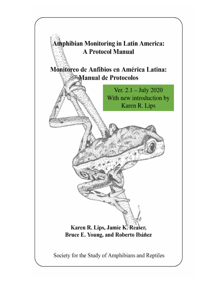Amphibian Monitoring Protocols 2020 | PDF | Ecology | Predation