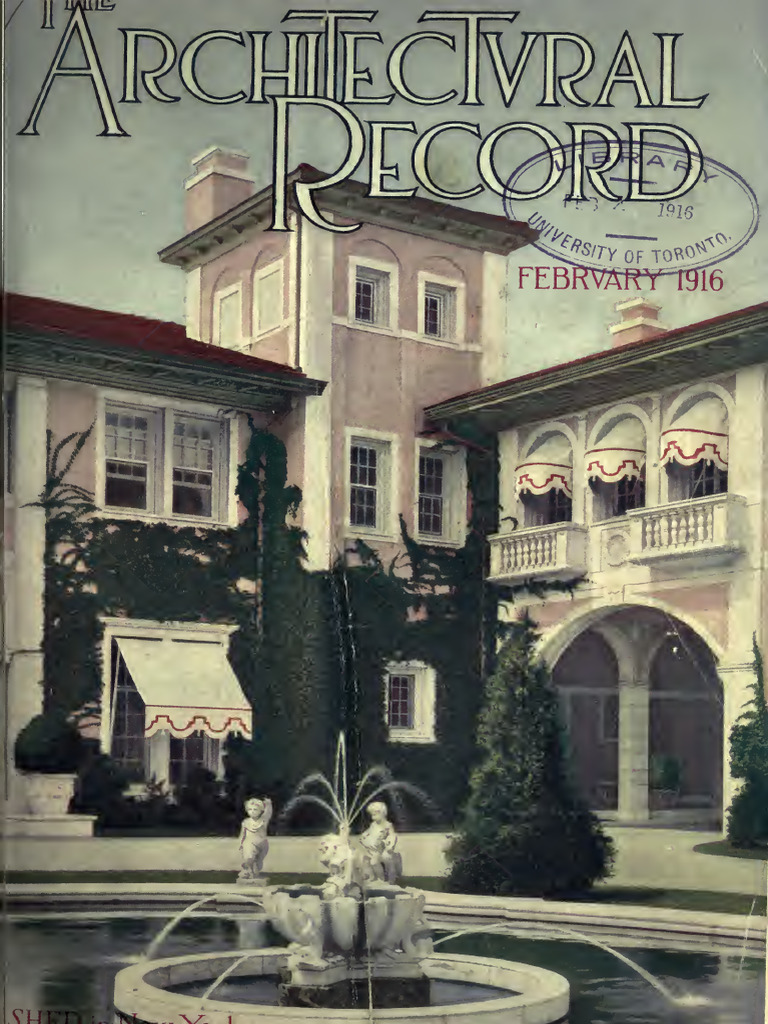 Ar 1916 02 | PDF | Building Engineering | Architectural Elements