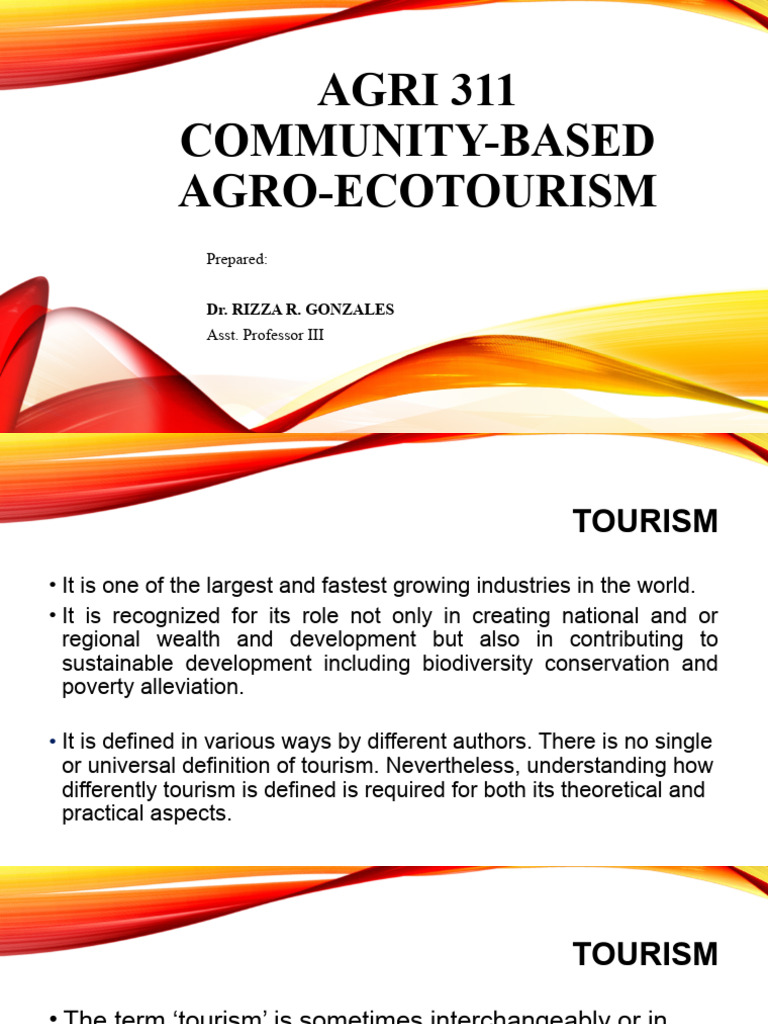 Community-Based Agro-Ecotourism Insights | PDF | Tourism | Sustainability