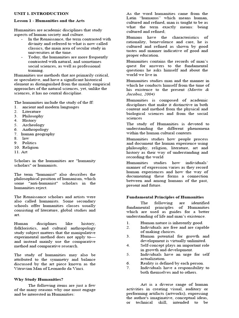 Unit 1 1 | PDF | The Arts | Realism (Arts)