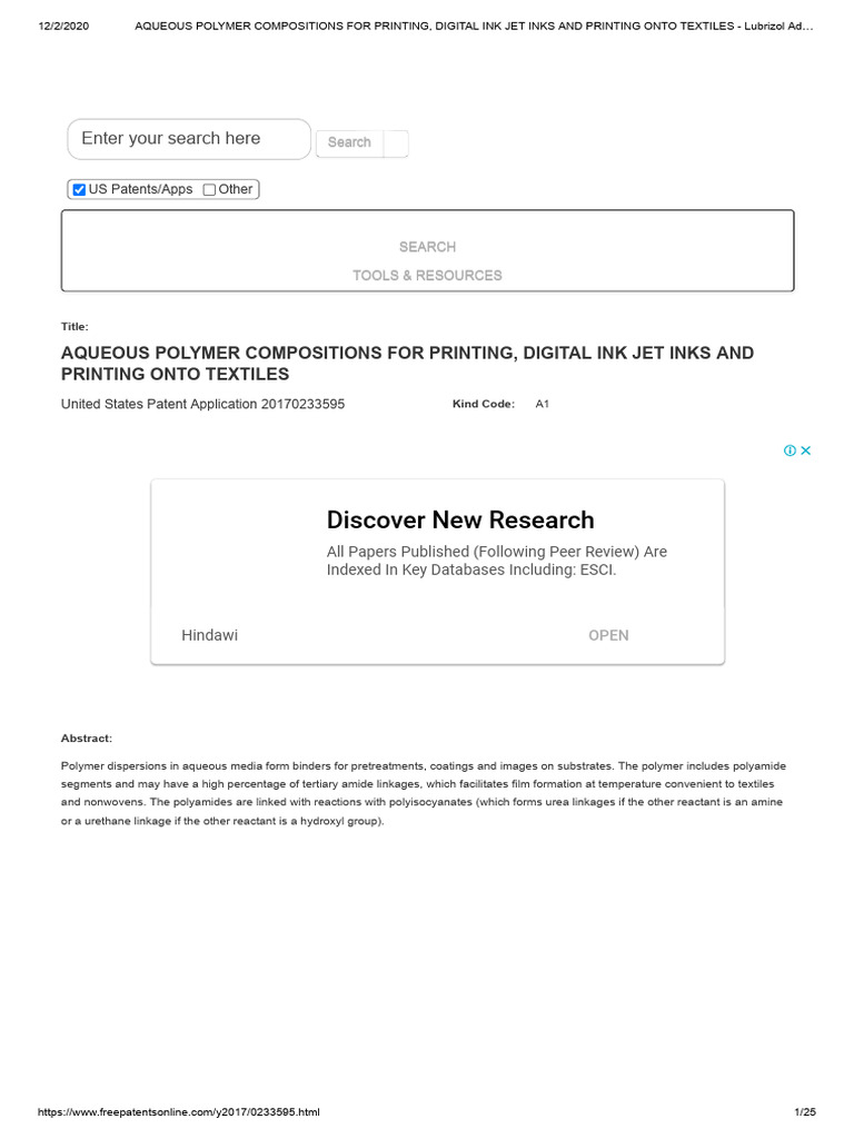 Aqueous Ink Compositions for Textiles | PDF | Amide | Polyurethane