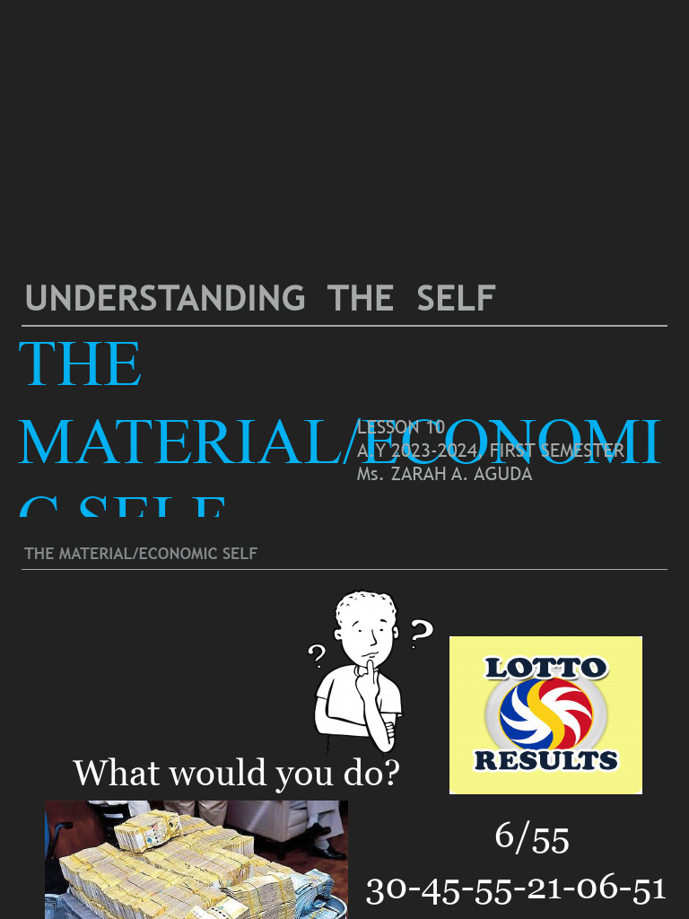 Lesson 10 - Material Self | PDF | Consumerism | Goods