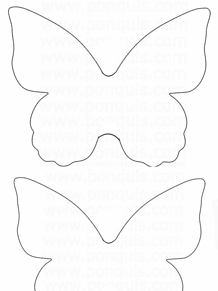 Moldes para Realizar Mariposa Decorativa en Cartulina Descarga Gratis ...