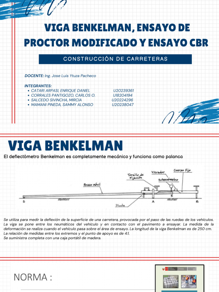 Viga Benkelman, Proctor Modificado y CBR | PDF
