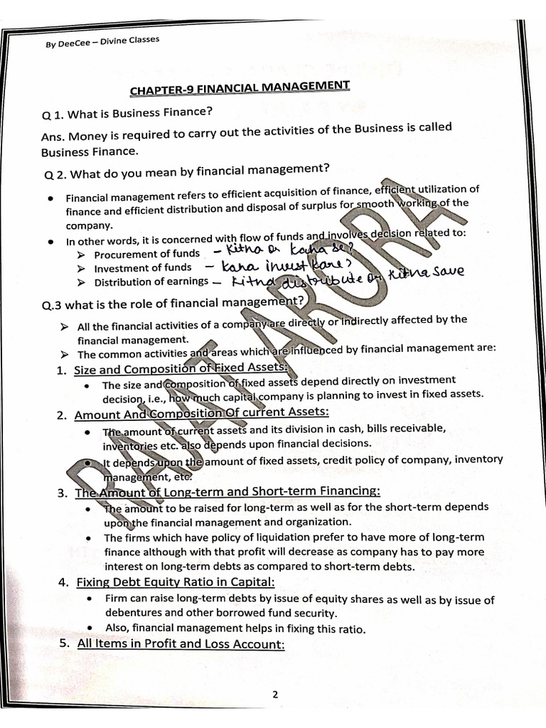 Financial Management | PDF