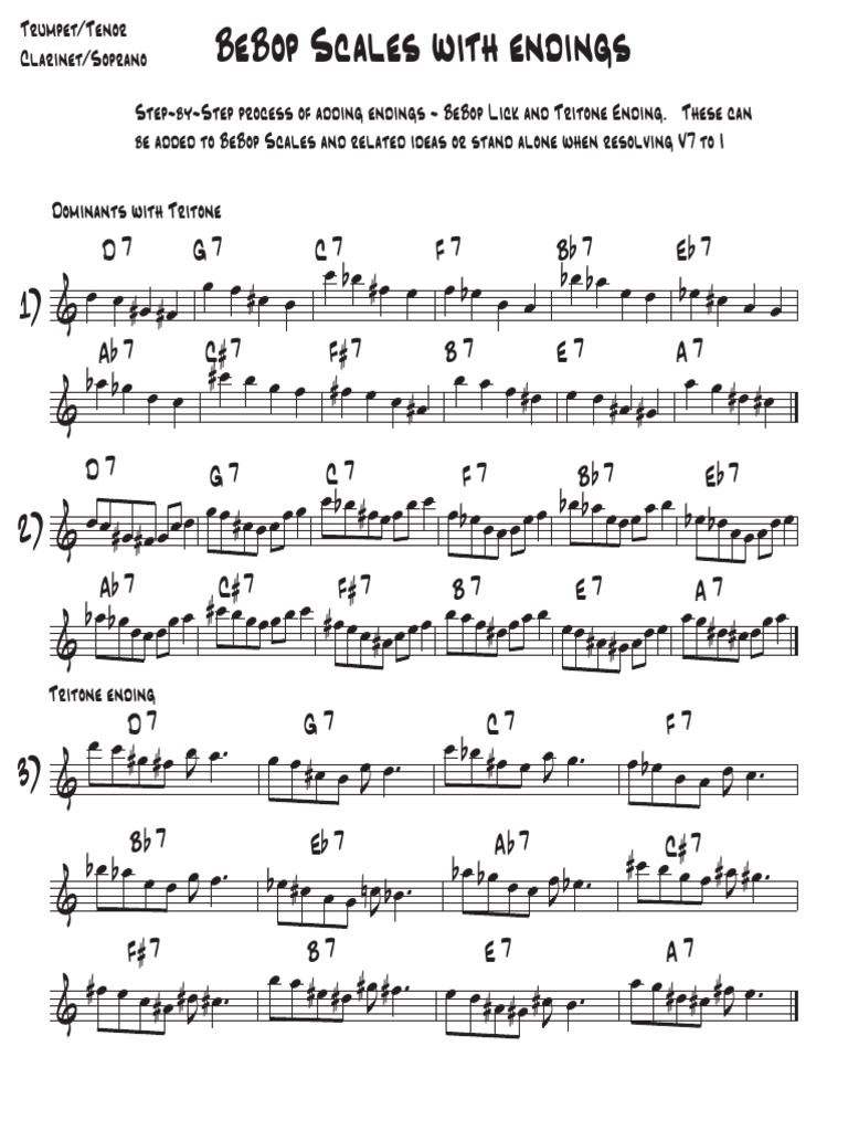 BeBop With Endings BB Revised | PDF