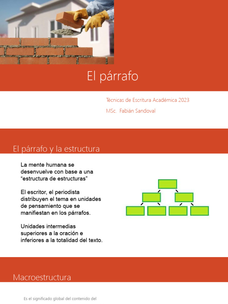 Estructura y Función del Párrafo | PDF | Oración (Lingüística ...