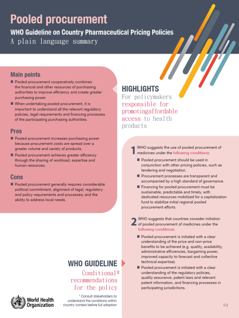 Pooled Procurement: Highlights | PDF | Procurement | Supply Chain