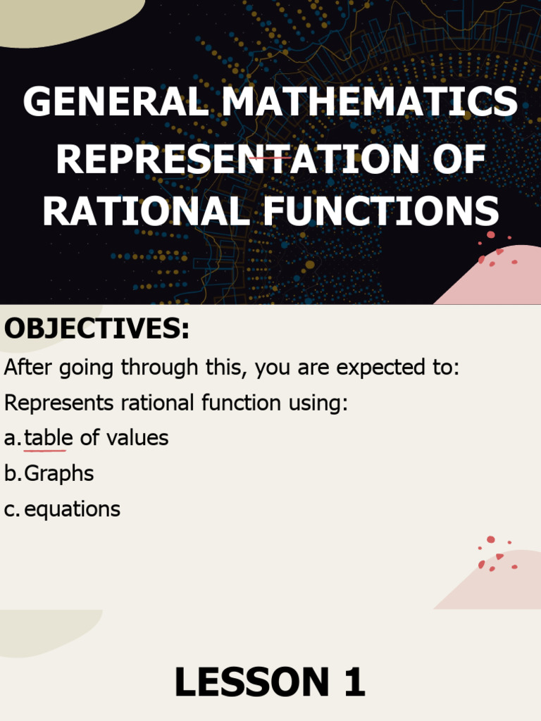 Rational Functions Representation | PDF | Function (Mathematics) | Numbers