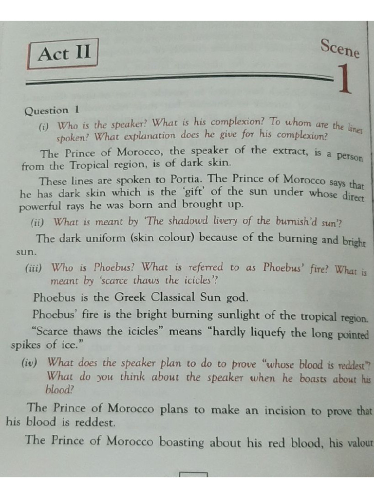 Act 2 Scene 1,2,3,4 &5 (TMOV) | PDF