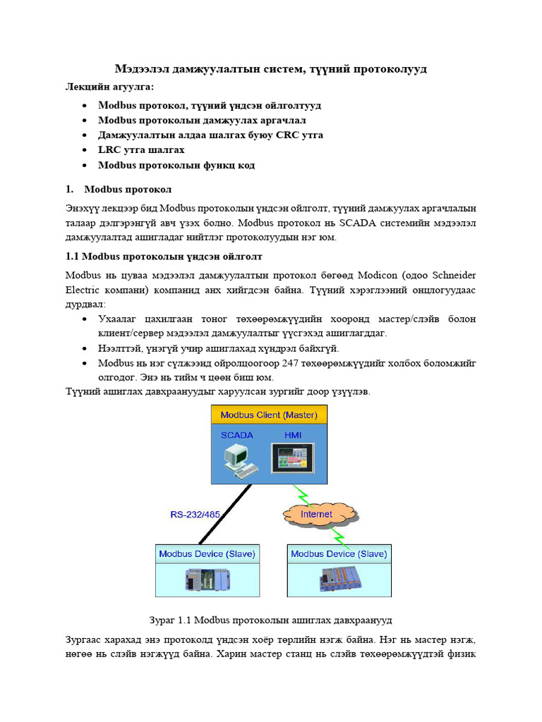 Modbus Protocol Training | PDF