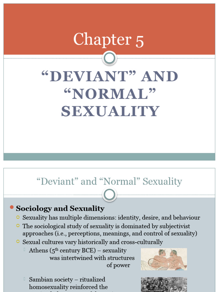 Chapter 5 (Deviant and Normal Sexuality) Lecture Outline | PDF | Sex ...