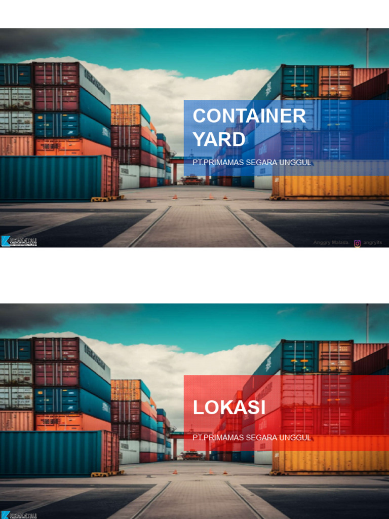 Foto Lokasi & Drawing Container Yard | PDF