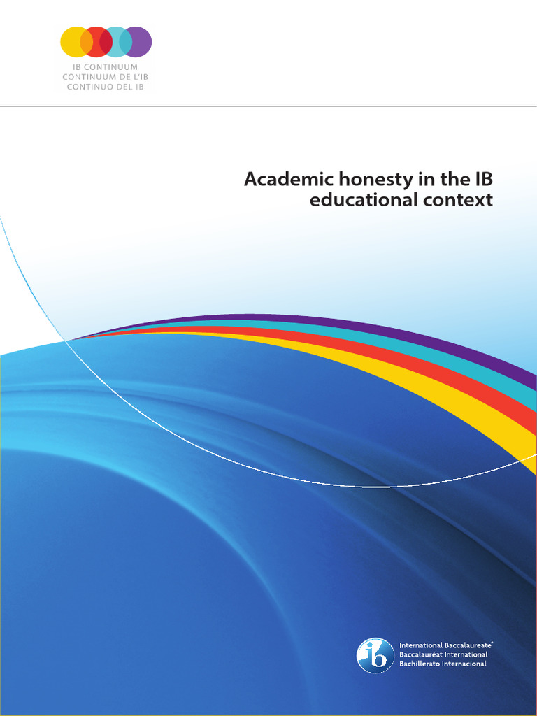 Academic Honesty in The IB Educational Context | PDF | Academic ...