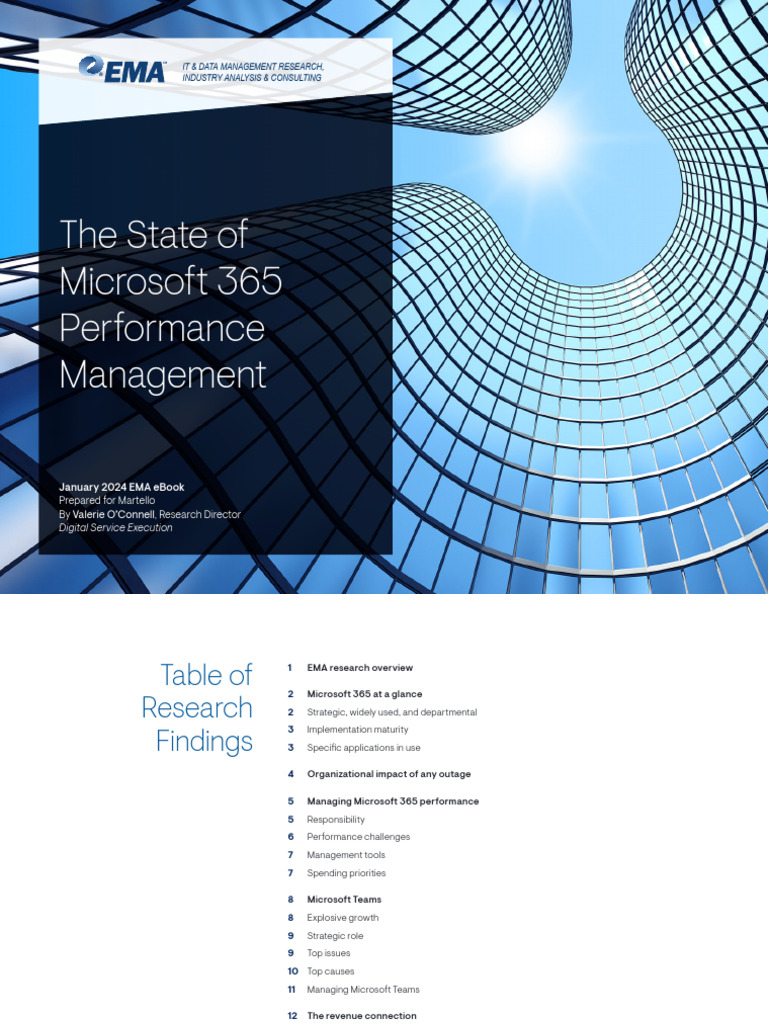State of Microsoft 365 Performance Management 2024 | PDF | Microsoft ...