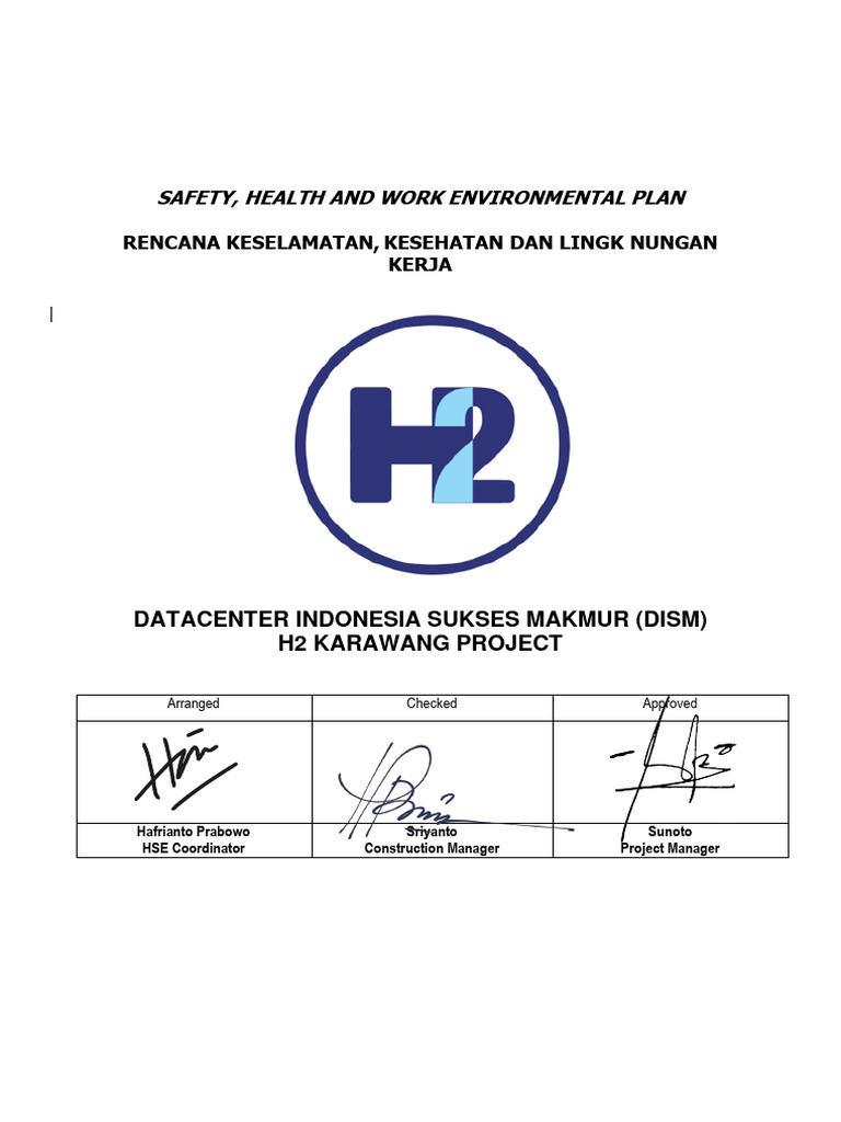 Hse Plan Dism h2 | Download Free PDF | Safety | Occupational Safety And Health