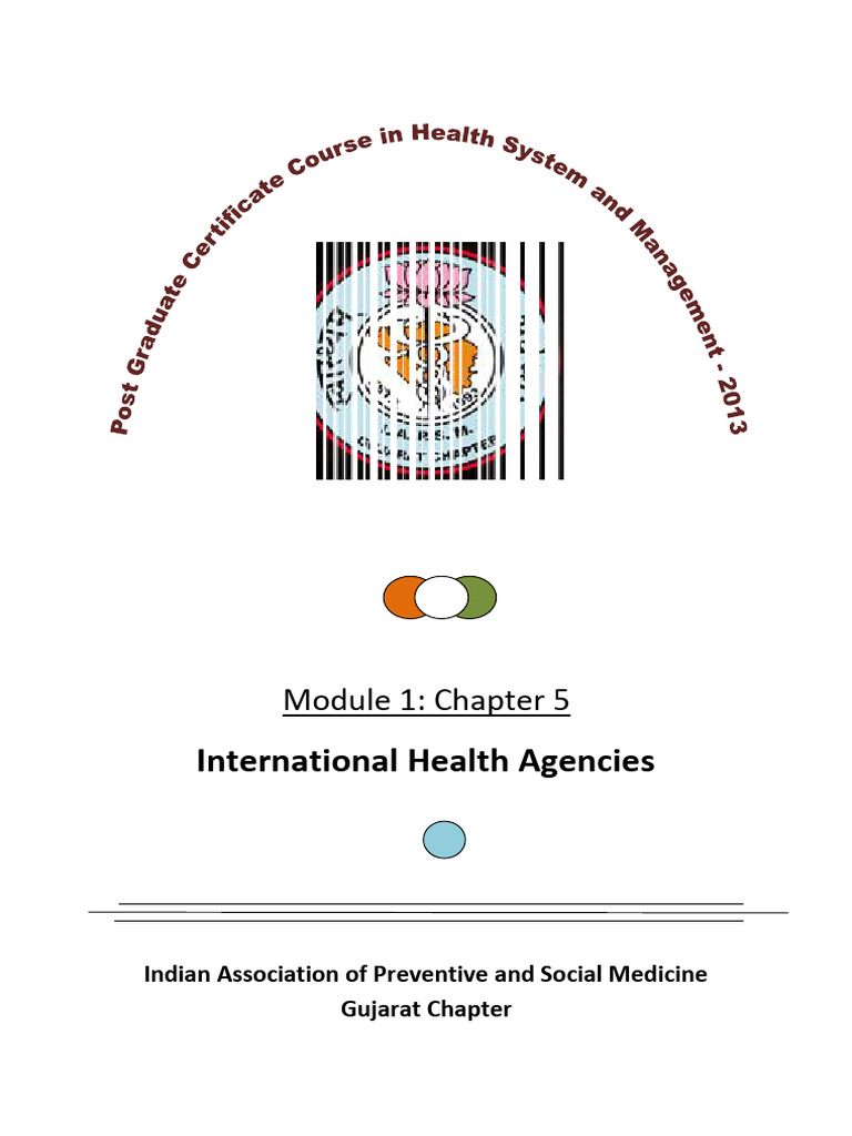 Mod1 - Ch5 - International Health Agencies | PDF | World Health Organization | United Nations ...