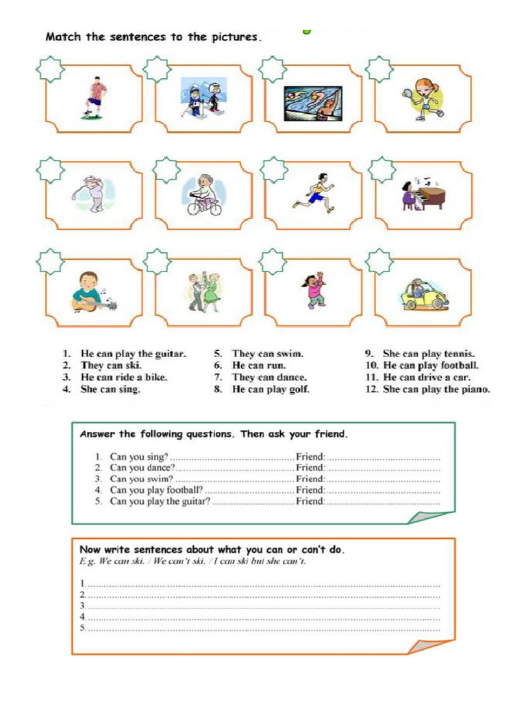 Can Cant Worksheet | PDF