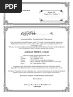 Contoh Undangan Tahlil 7 Hari Microsoft Word | PDF