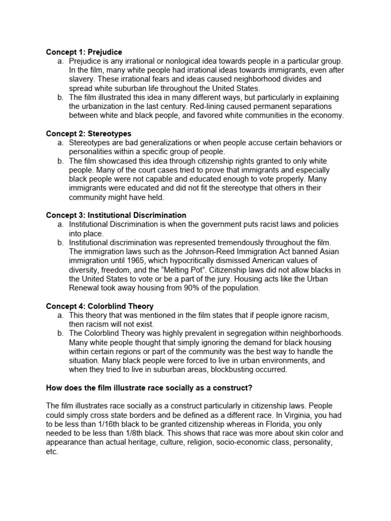 Race Power of An Illusion Questions | Download Free PDF ...