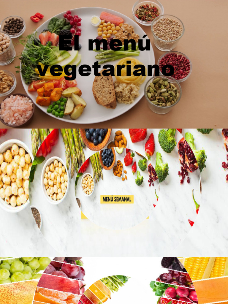 Menú Vegetariano Semanal Completo | PDF