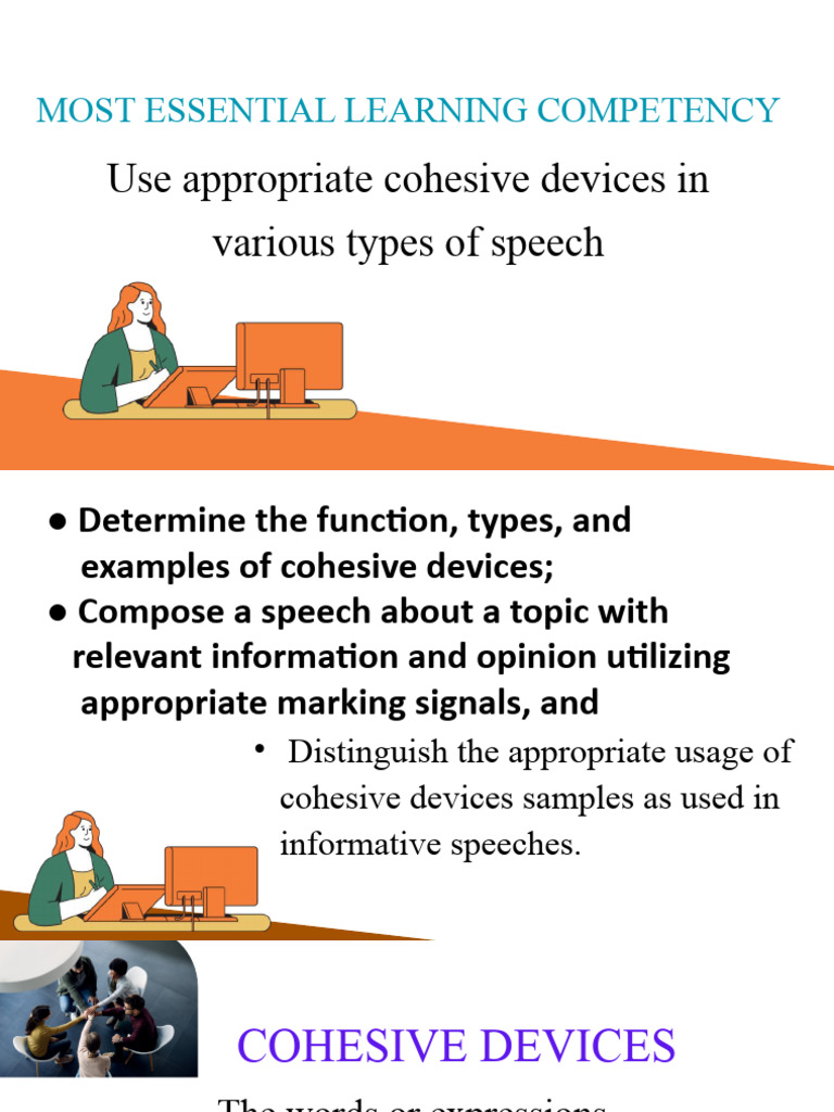 Understanding Cohesive Devices in Speech | PDF | Semantics | Linguistic ...