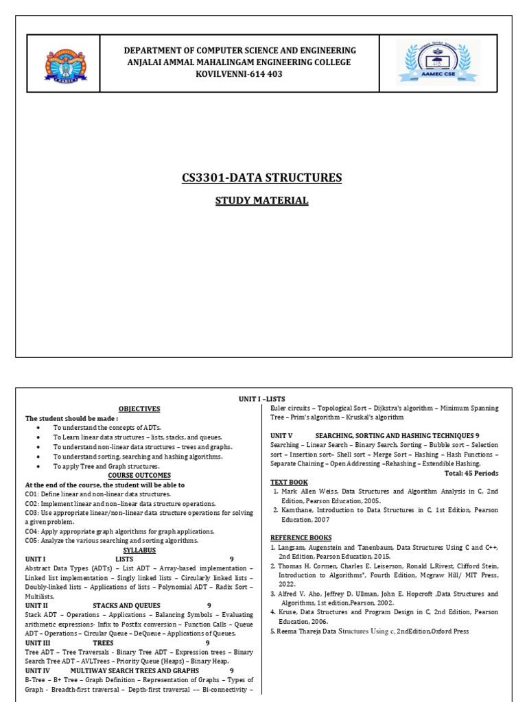Unit 1 | Download Free PDF | Pointer (Computer Programming) | Data Type