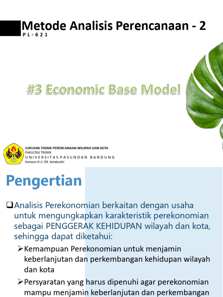 3 MAP2 Teknik Analisis Ekonomi Lokal Dan Regional | PDF