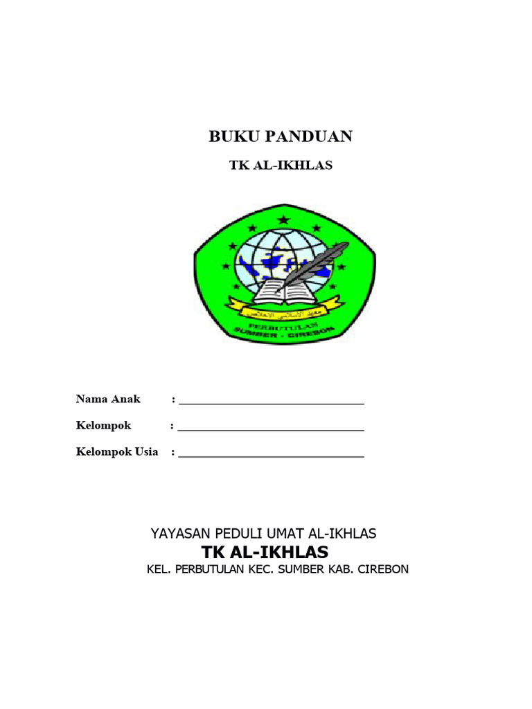 Buku Panduan TK Al-Ikhlas 2023 2024 | PDF