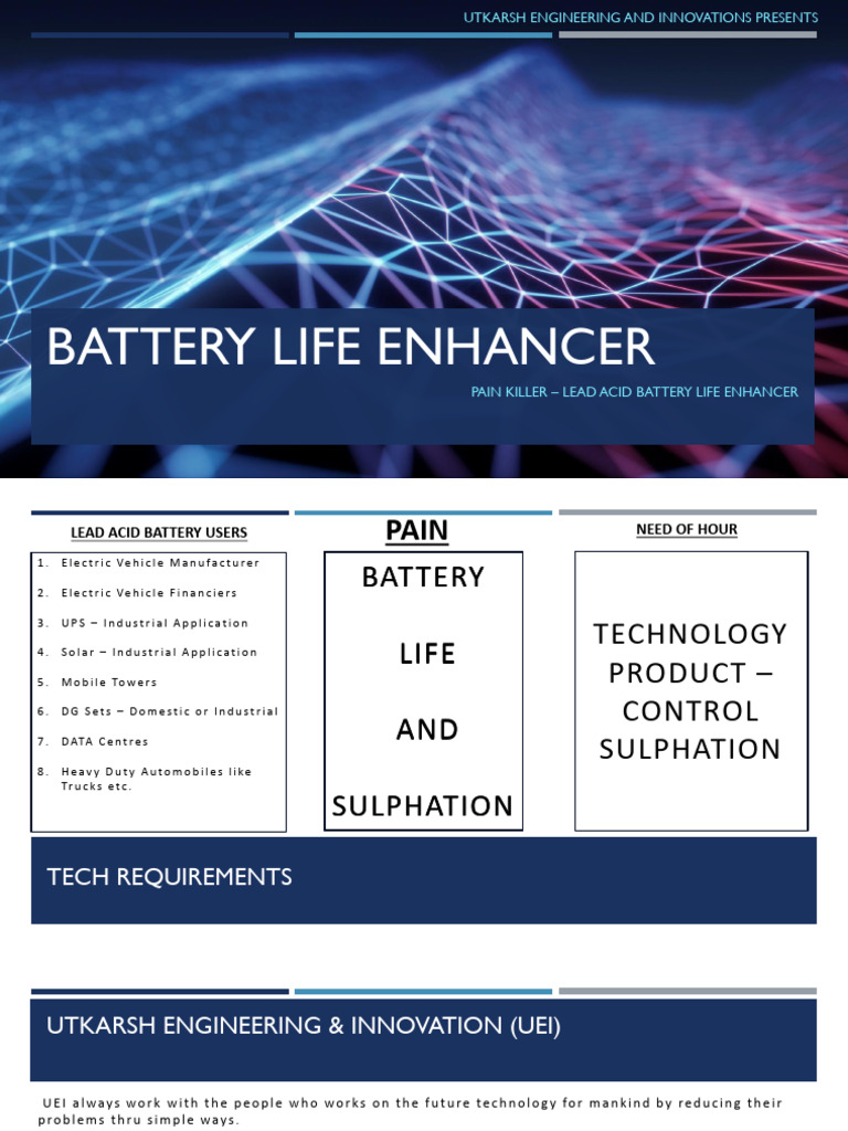 Lead-Acid Battery Life Enhancer | PDF | Applied And Interdisciplinary ...