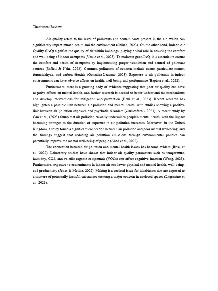 Theoretical Review | PDF