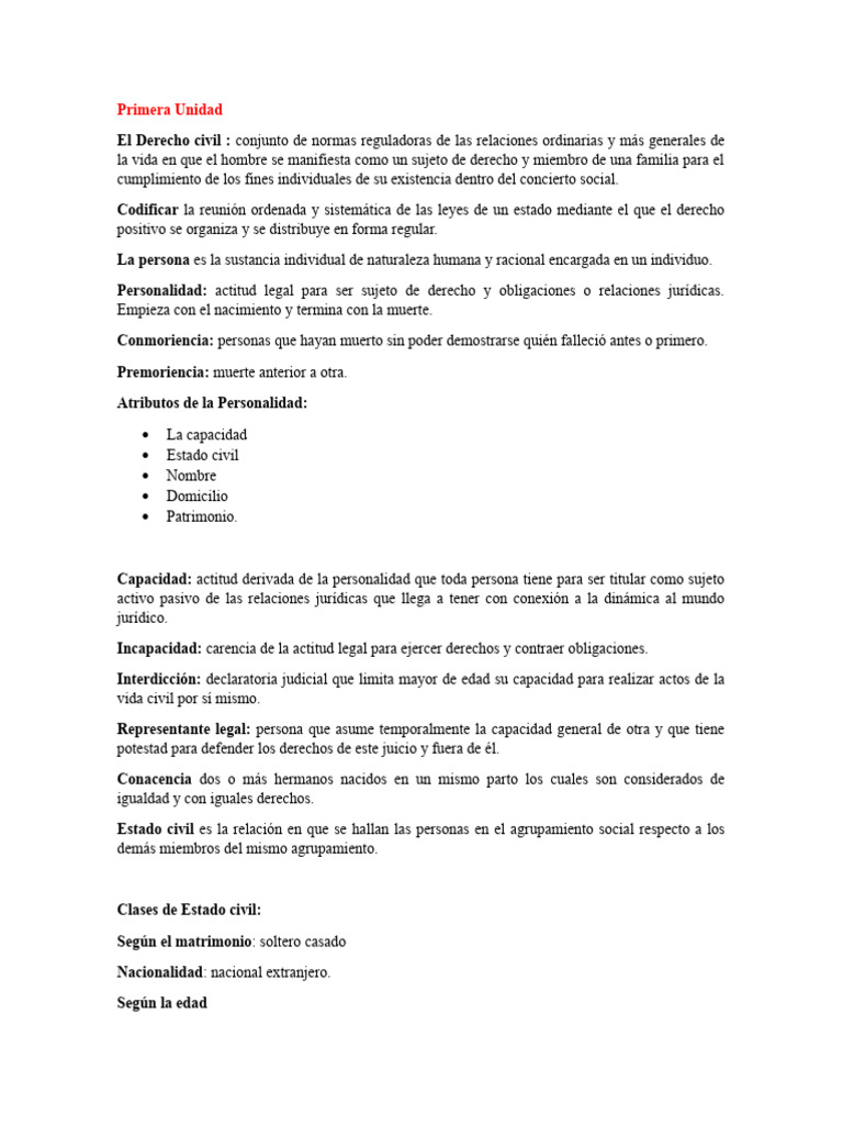 Conceptos Clave del Derecho Civil | PDF | Adopción | Parentesco
