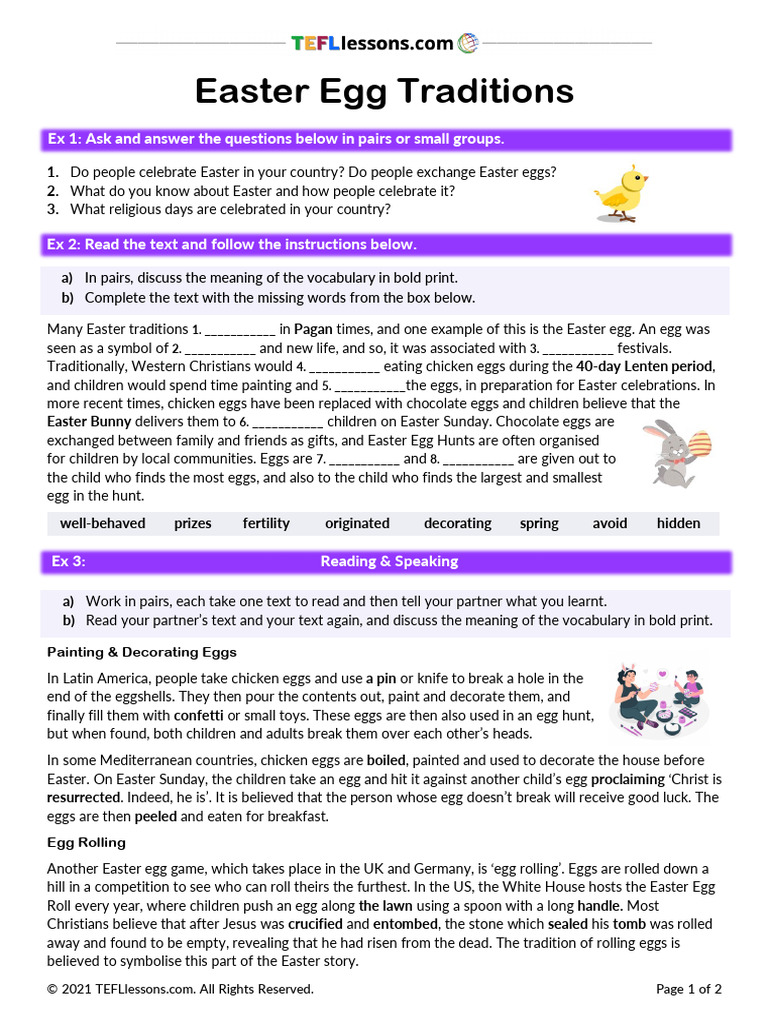 Easter Egg Traditions Teacher | PDF | Easter Egg | Easter