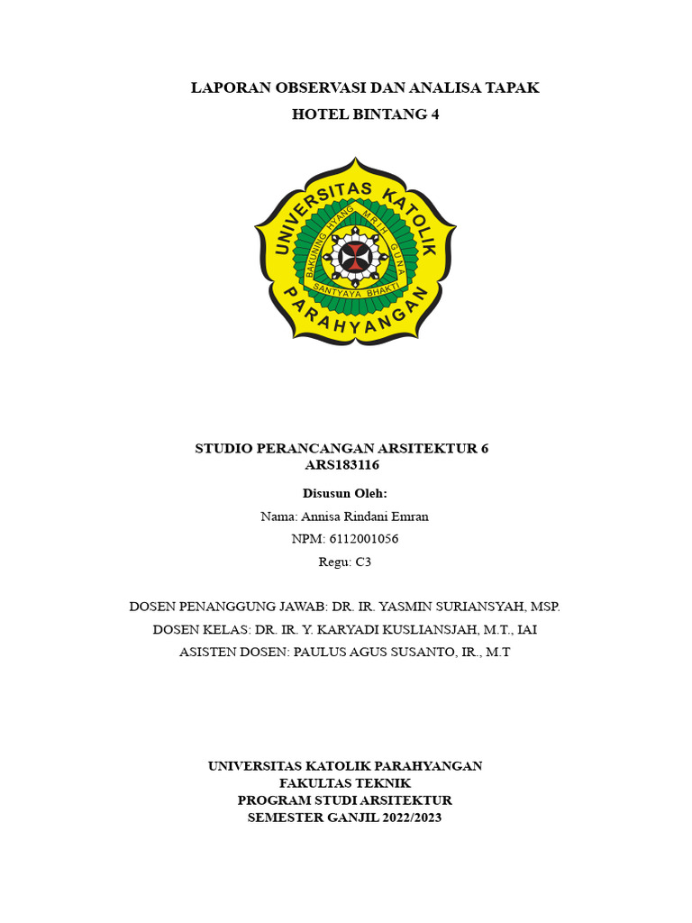 Laporan Observasi Dan Analisa Tapak | PDF