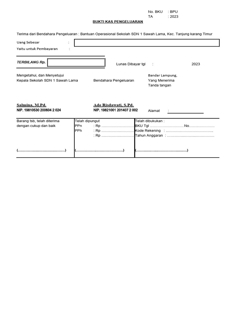 BKP Kosong 2024 | PDF